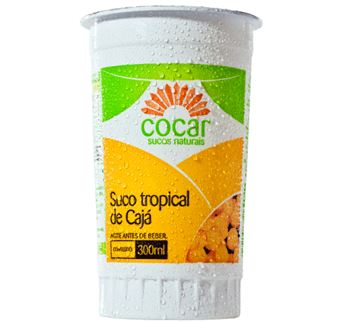 Suco de cajá em copo | Cocar Bebidas Tropicais - Água de Coco e Sucos ...